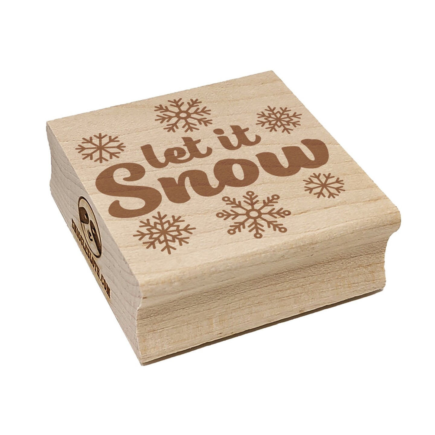 Let it Snow Winter Square Rubber Stamp for Stamping Crafting | Michaels
