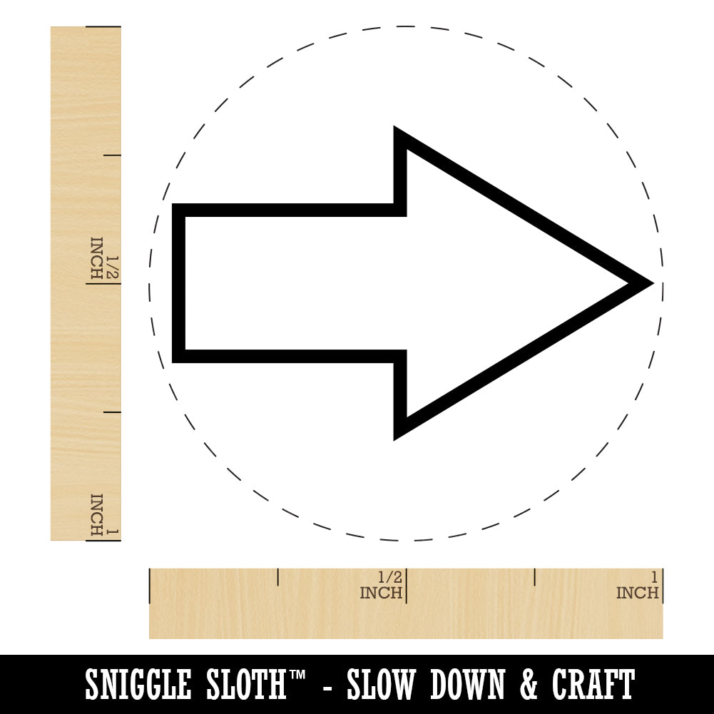 Arrow Outline Rubber Stamp for Stamping Crafting Planners | Michaels