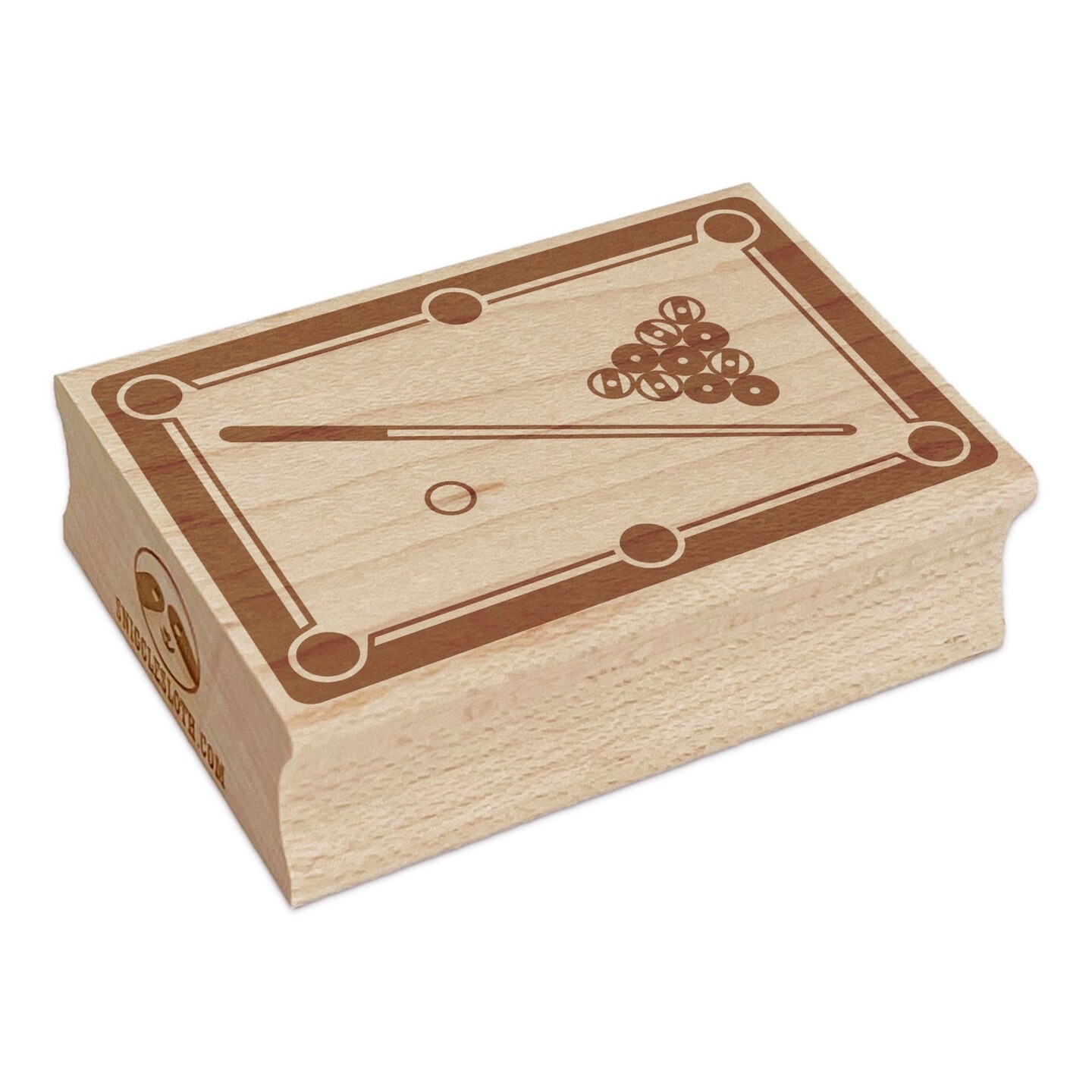 Billiard Pool Table Rectangle Rubber Stamp for Stamping Crafting | Michaels