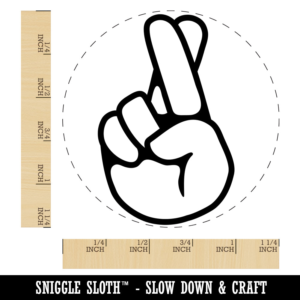 Fingers Crossed Promise Hand Gesture Rubber Stamp for Stamping Crafting ...