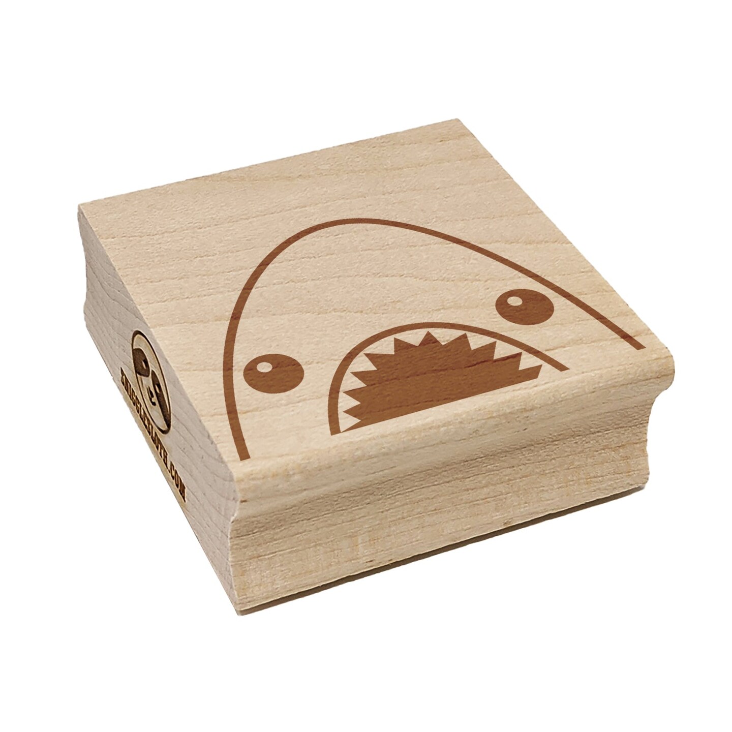 Peeking Shark Square Rubber Stamp for Stamping Crafting | Michaels