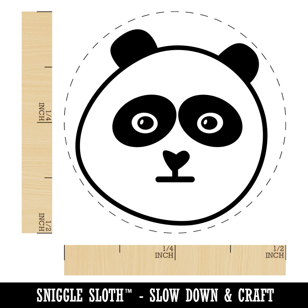 Meh Panda Face Unamused Rubber Stamp for Stamping Crafting Planners ...