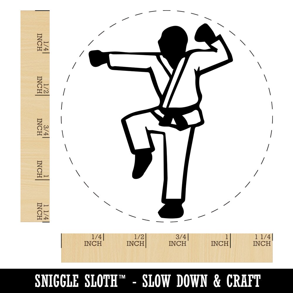 Kung Fu Martial Arts Hang Stance Karate Gi Rubber Stamp for Stamping ...