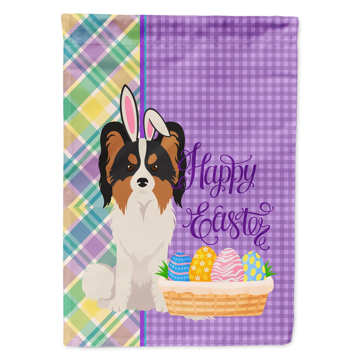 Caroline's Treasures Tricolor Papillon Easter Flag Garden Size | Michaels