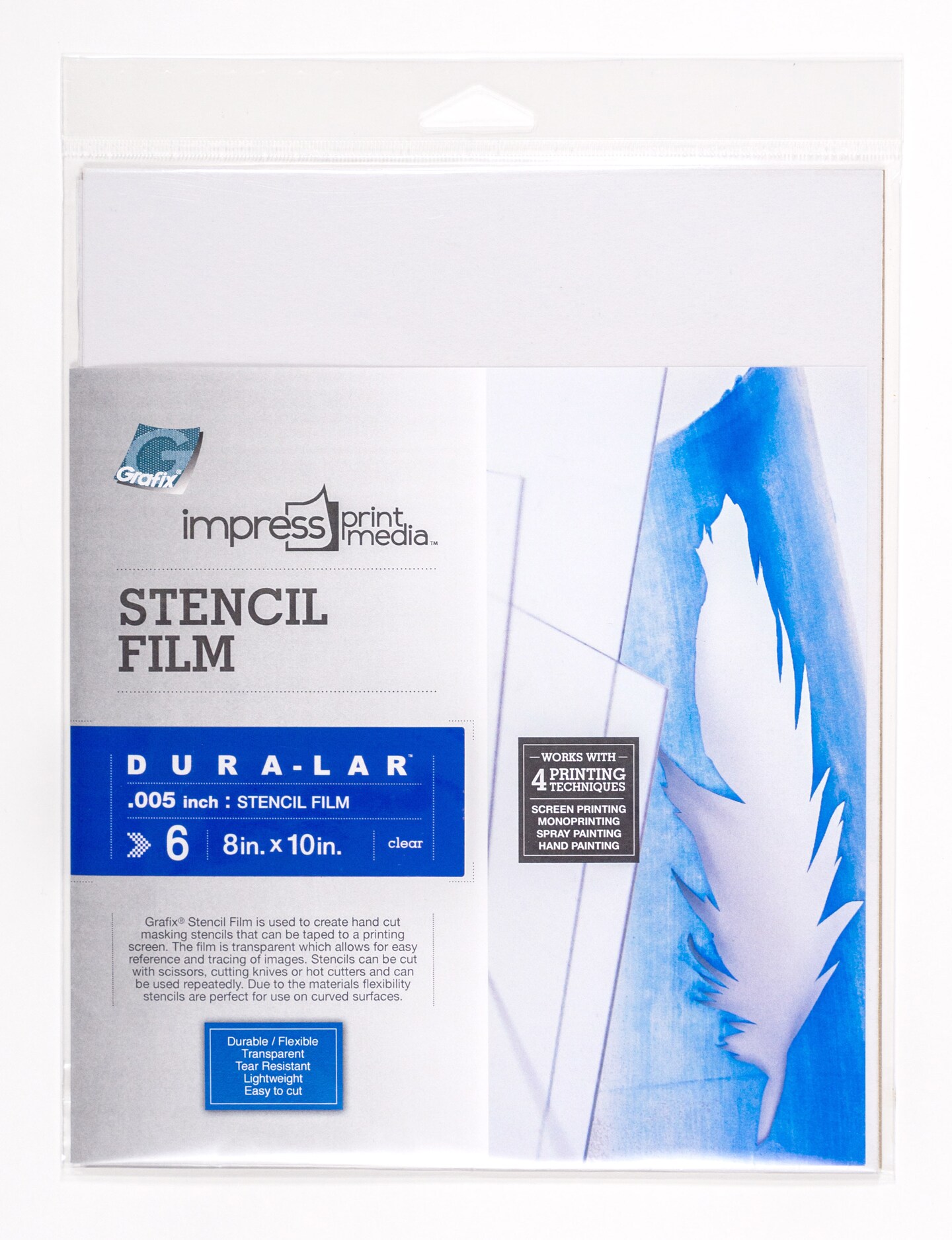 Grafix Stencil Film, 6/Pkg., 8" x 10" | Michaels