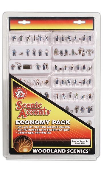 Woodland Scenics N-Scale N ASSORTED WORKERS ECONOMY PK Figures | Michaels