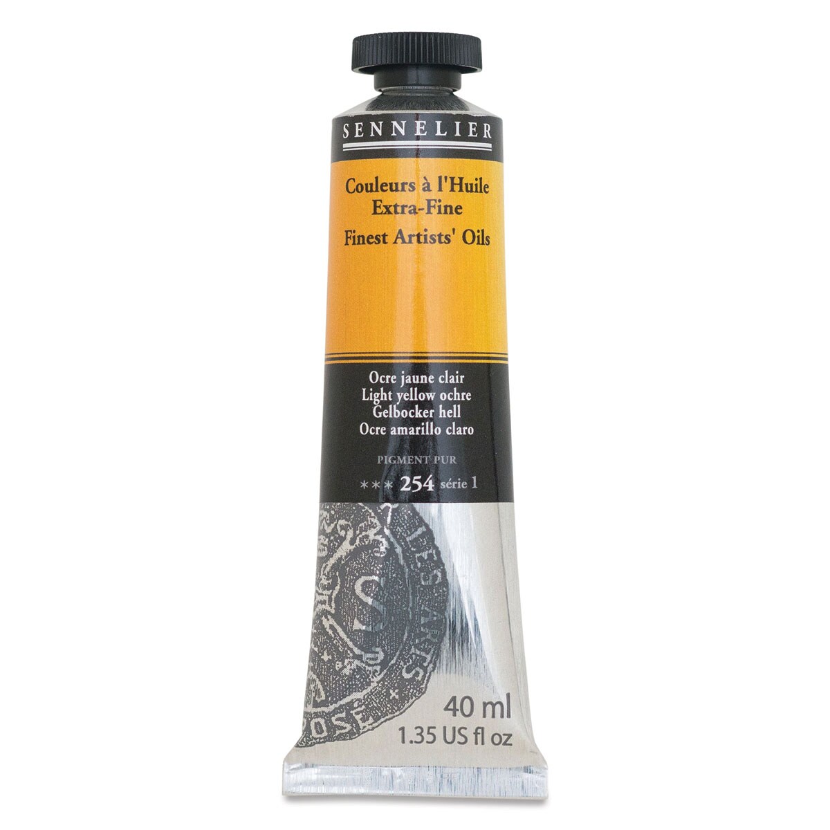 Sennelier Artists' Extra Fine Oil Paint - Light Yellow Ochre, 40 ml ...