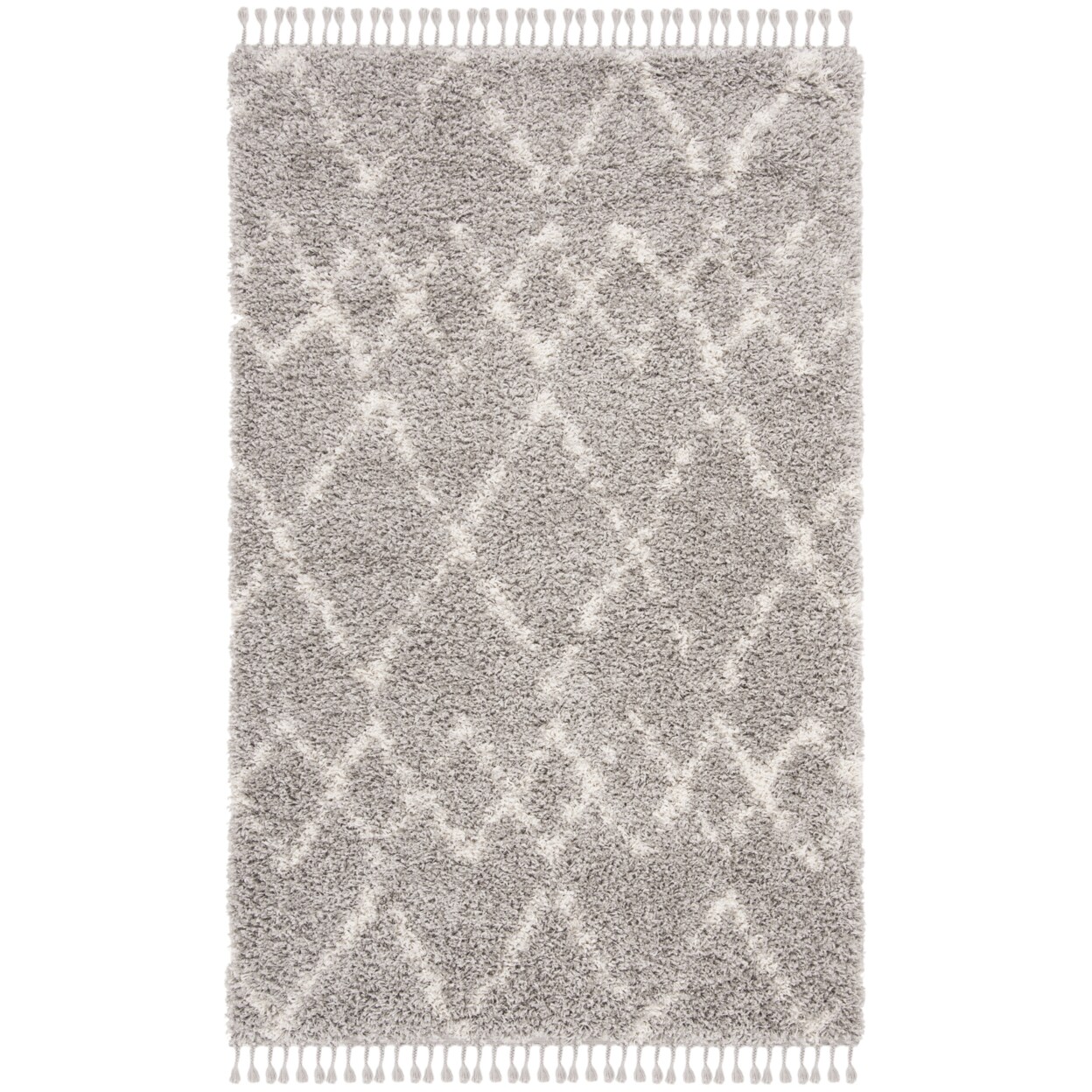 Safavieh Pro Lux Shag Collection PLX434F Grey / Cream Rug | Michaels