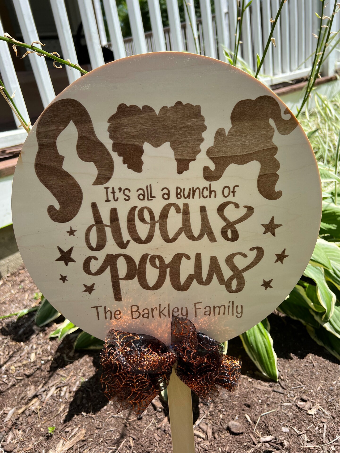 Hocus Pocus Wood House Hanging Sign Yard Sign Fall Halloween House Sign ...