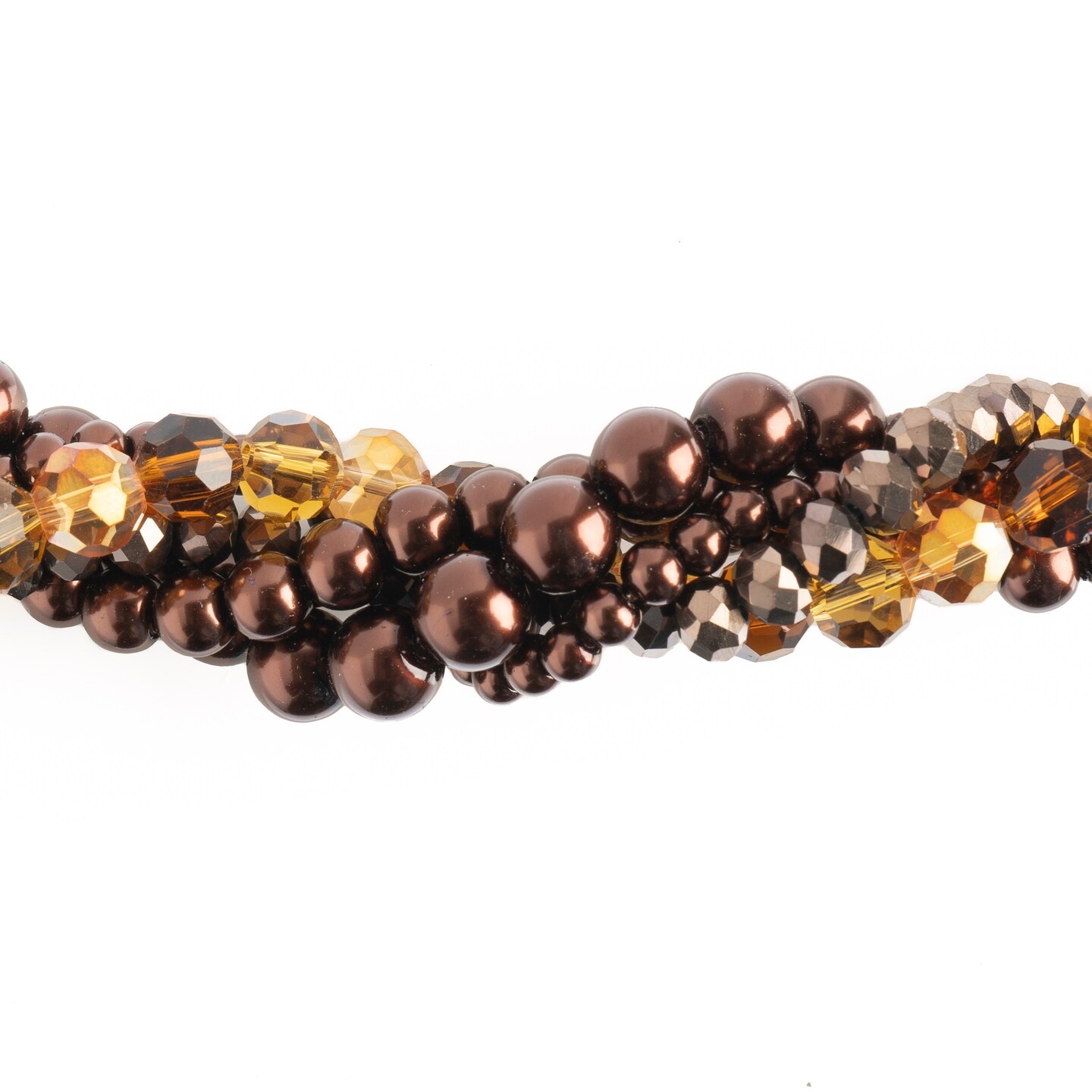 Crystal Lane DIY Plumeria Twisted Glass & Pearls Beads, 5 Strands ...