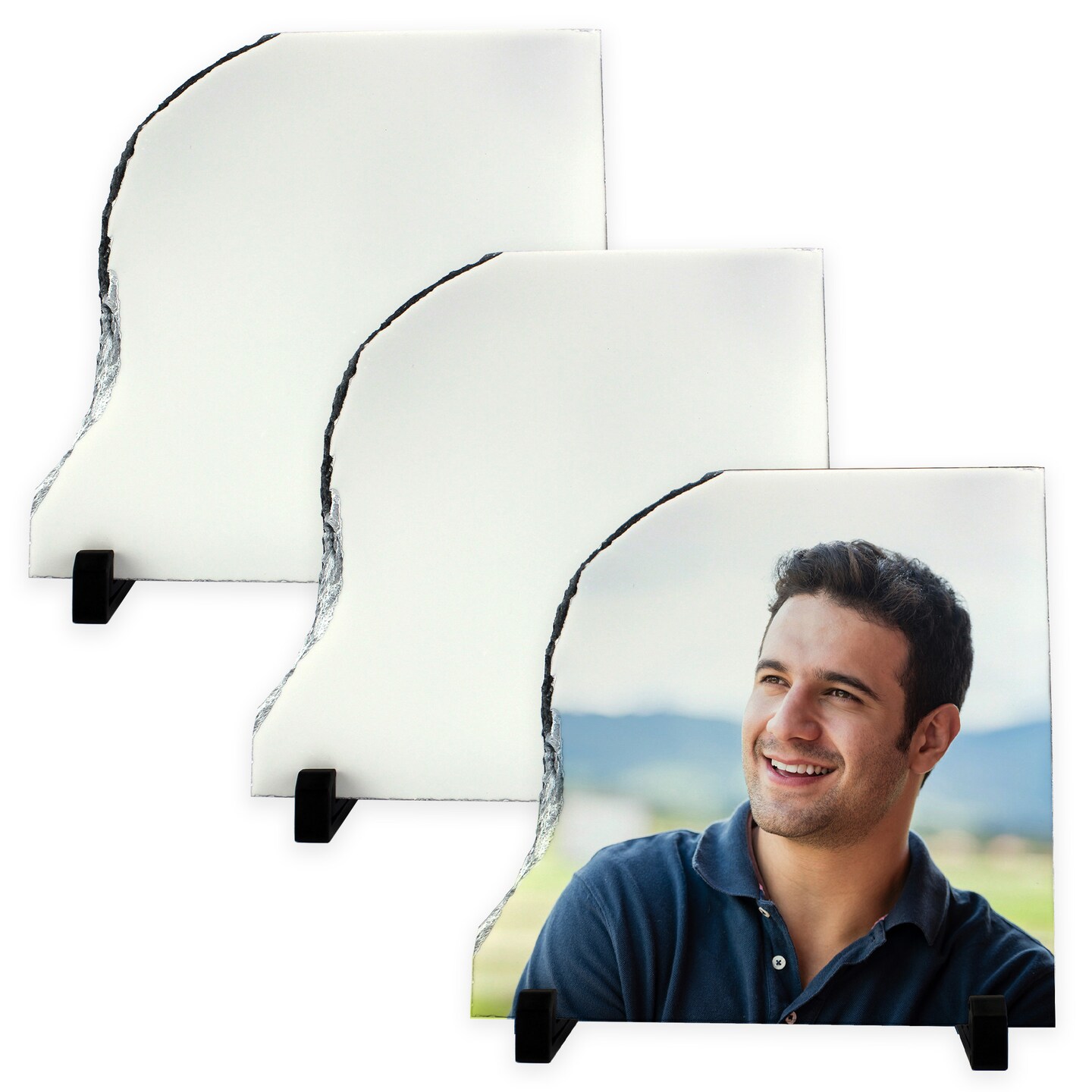 SubliSLATE Sublimation Slate Blank, Contour. Includes Black Display ...