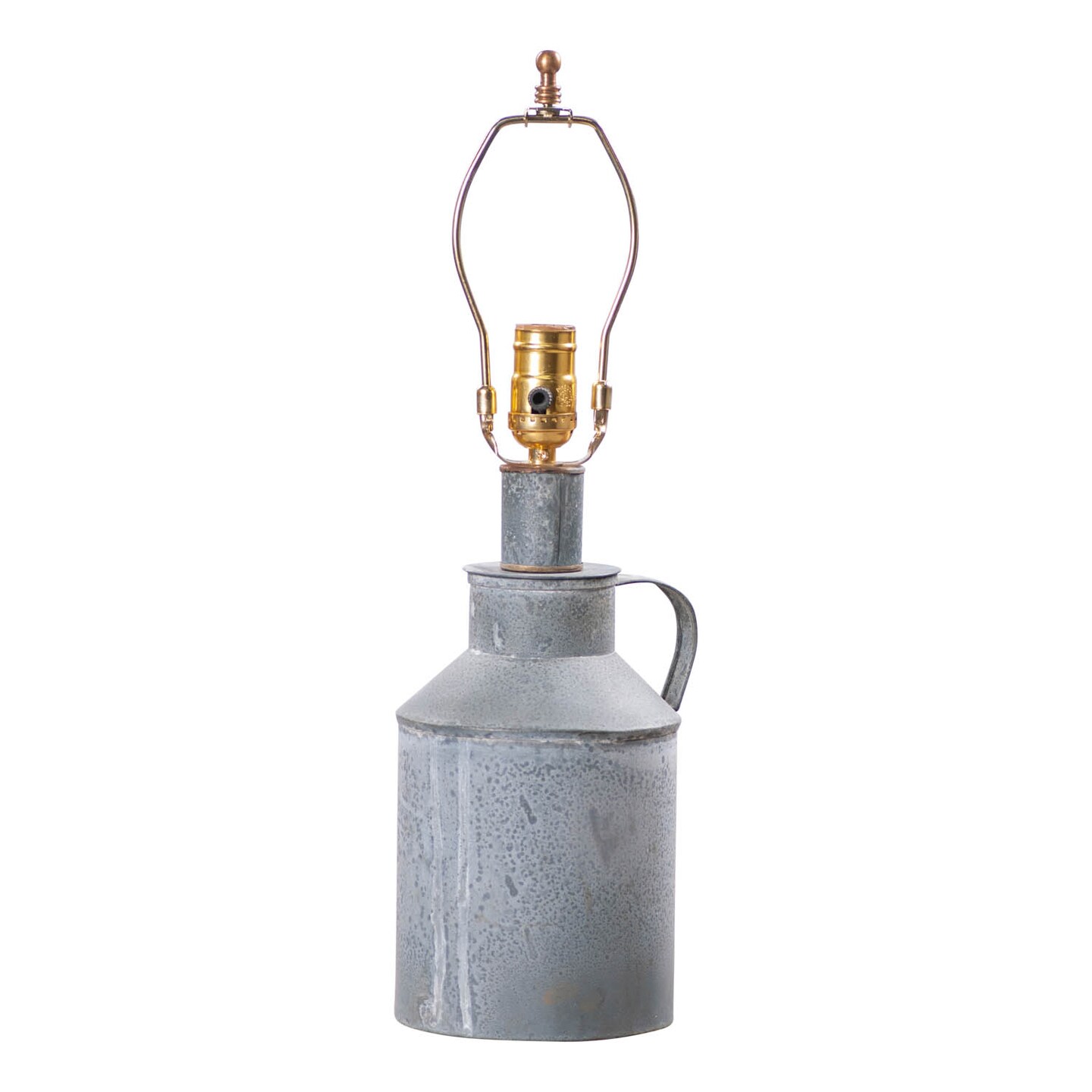 Irvins Country Tinware Jug Lamp Lamp Base in Weathered Zinc | Michaels