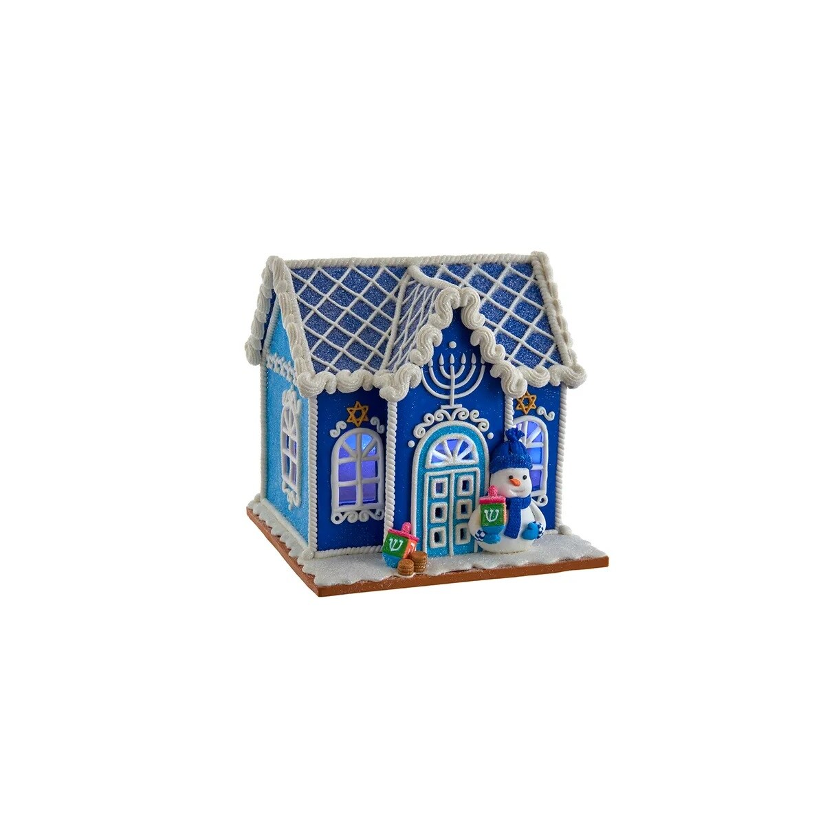 KSA 7" Battery Operated LED Hanukkah House Tabletop Decor | Michaels