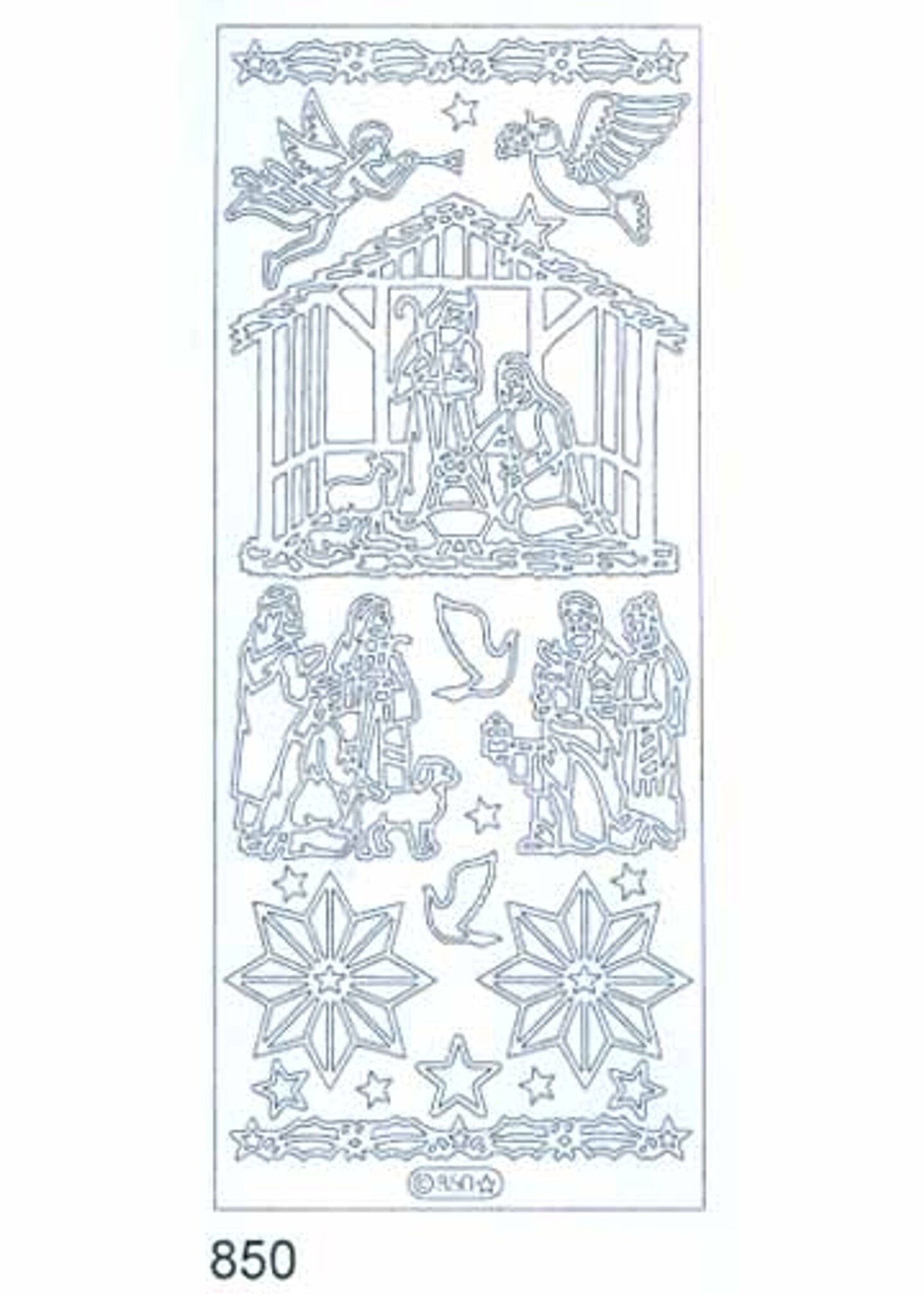 Starform Deco Stickers - Manger Scene - Gold | Michaels