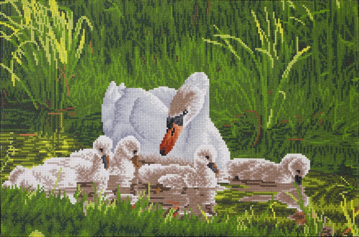 Diamond Dotz Mother Swan & Signets Diamond Painting Kits for Adults ...