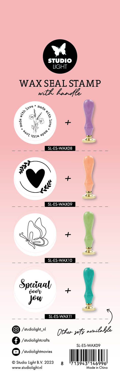 Studio Light SL Wax Stamp With Handle Peach Heart Essentials Tools ...