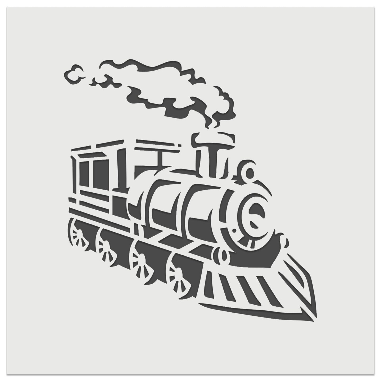 Train Steam Engine Locomotive Transportation Vehicle Wall Cookie DIY ...