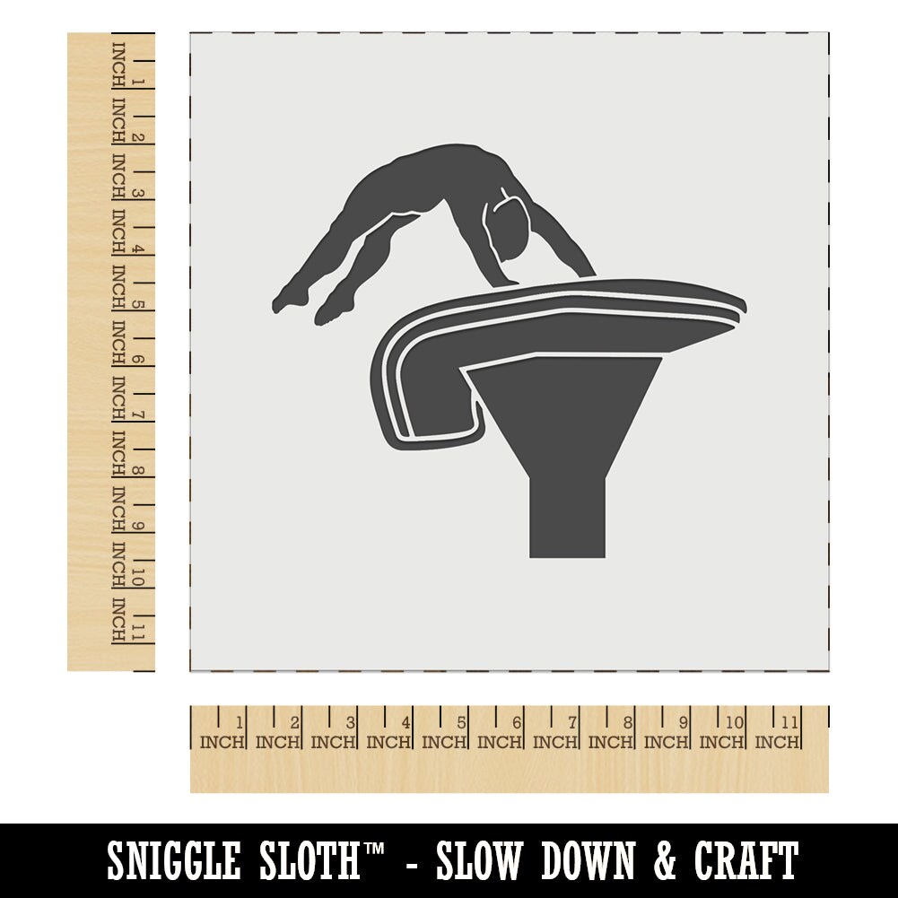 Vault Artistic Gymnastics Wall Cookie DIY Craft Reusable Stencil | Michaels