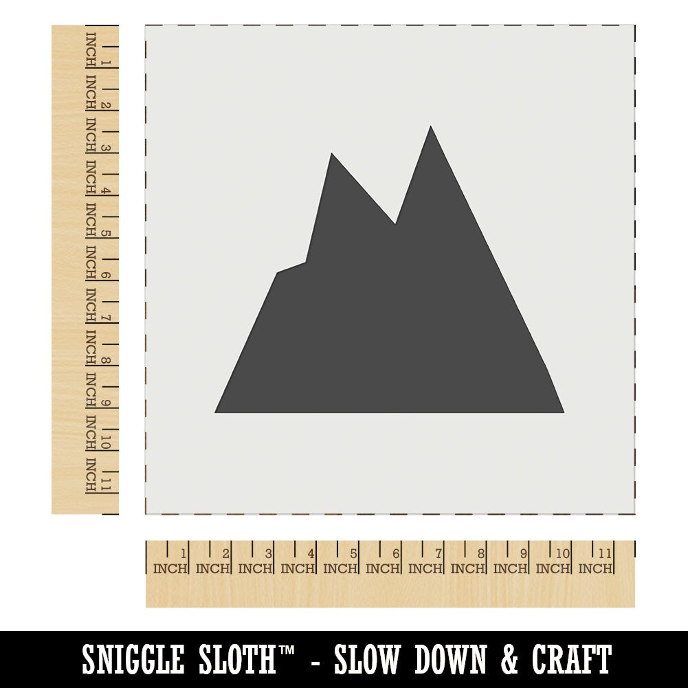 Mountains Jagged Wall Cookie DIY Craft Reusable Stencil | Michaels