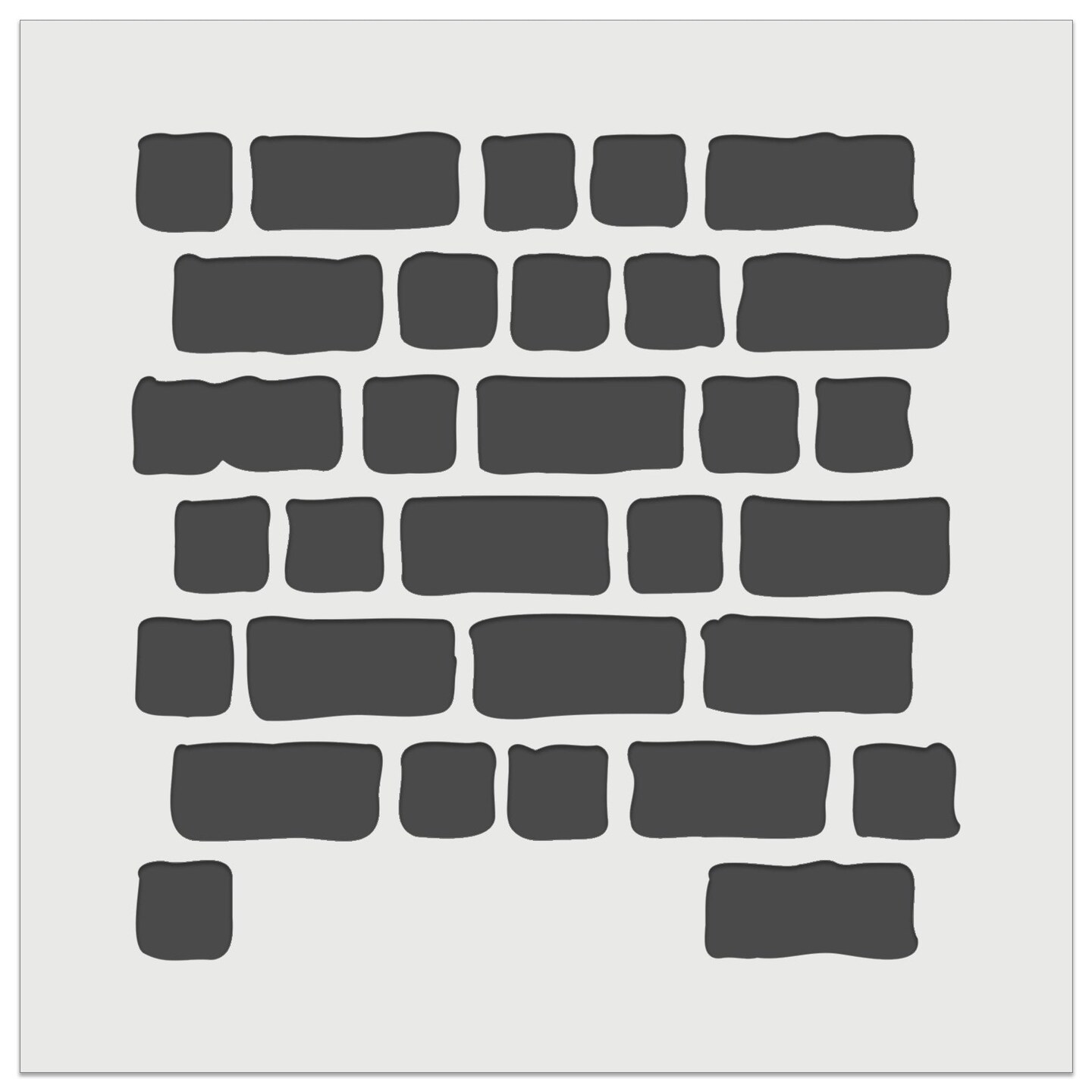 Rough Bricks Repeating Pattern Wall Cookie DIY Craft Reusable Stencil | Michaels