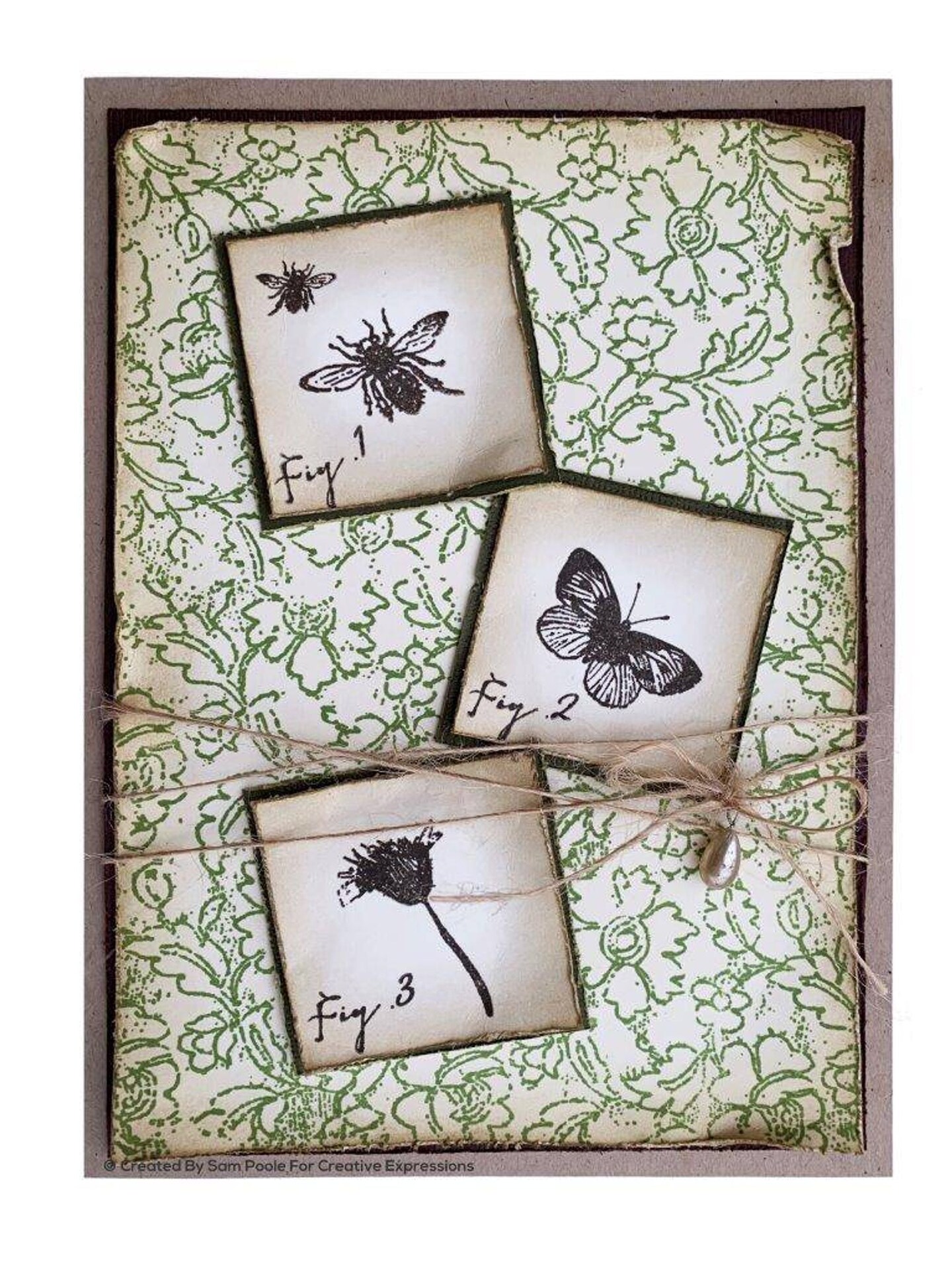 Creative Expressions Sam Poole Wildflowers A6 Pre Cut Rubber Stamp ...