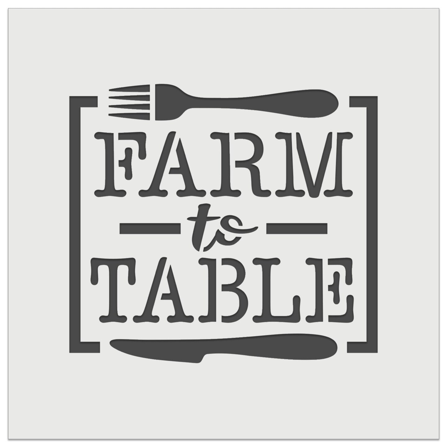 Farm to Table with Fork and Knife Wall Cookie DIY Craft Reusable ...