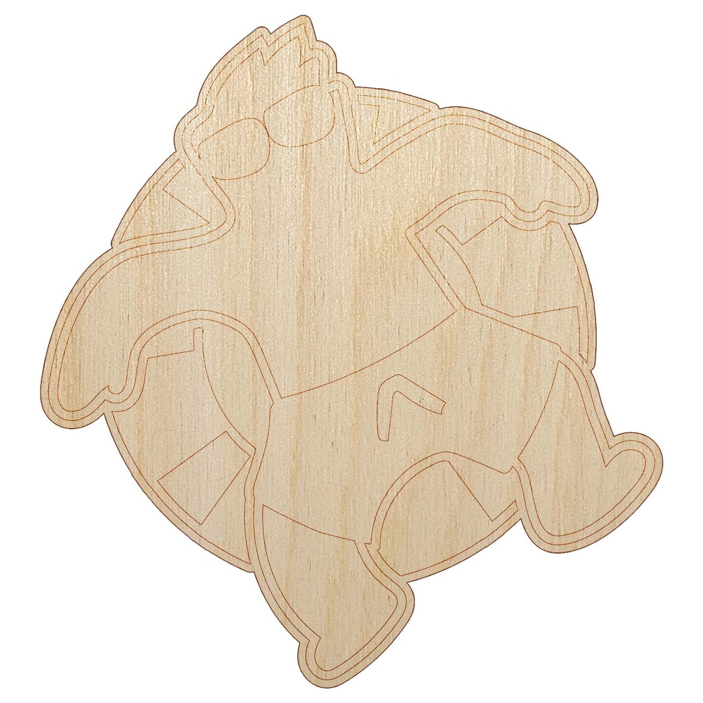 Summer Man in Swimsuit Floating Unfinished Wood Shape Piece Cutout for ...