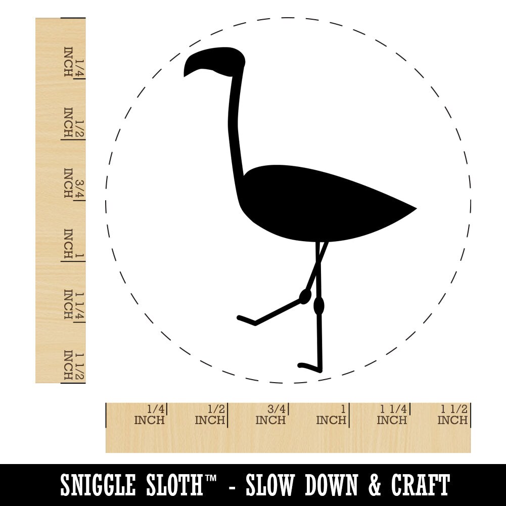 Flamingo Bird Solid Self-Inking Rubber Stamp for Stamping Crafting ...