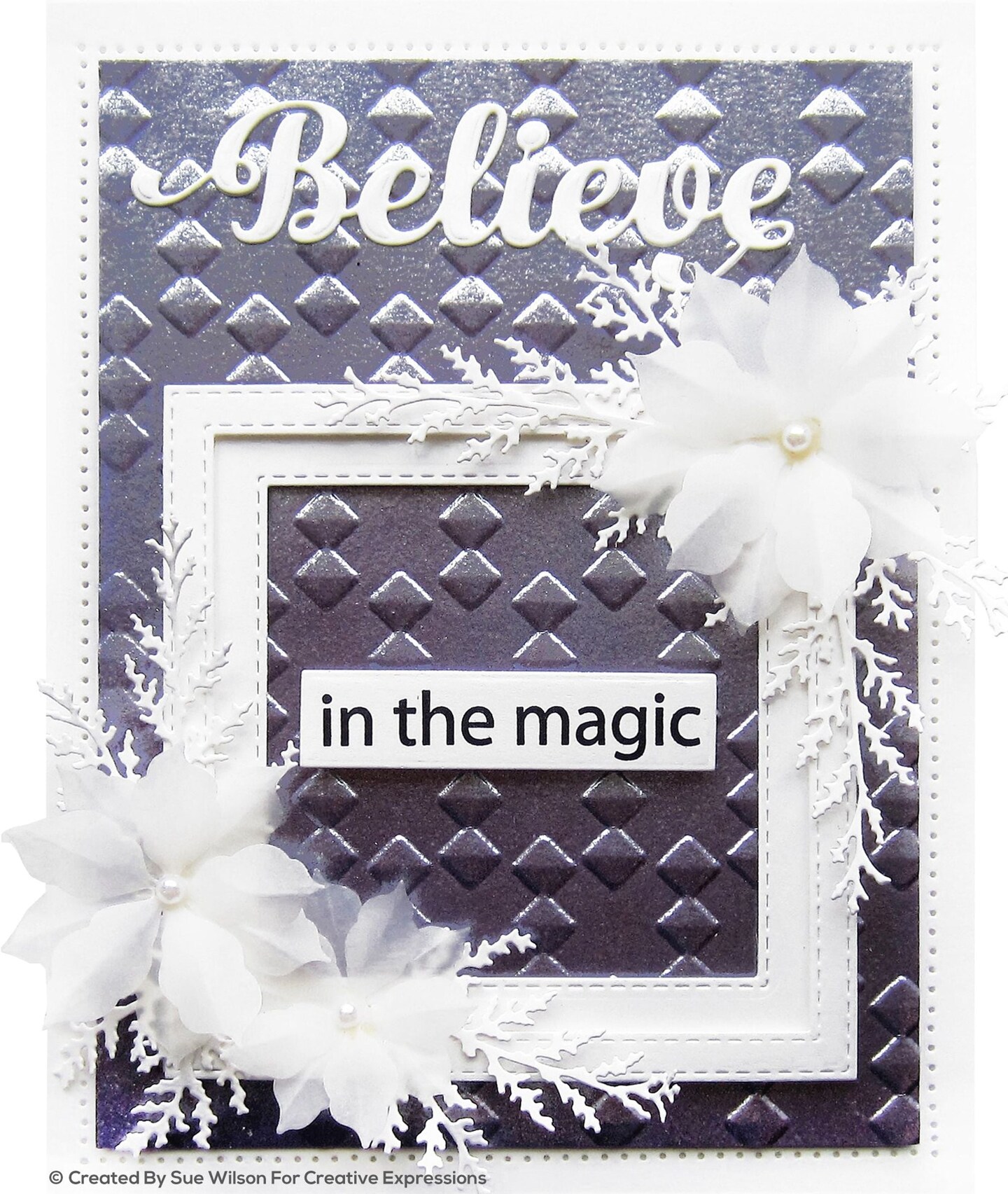 Creative Expressions Diamond Droplets 5 3/4 x 7 1/2 3D Embossing Folder ...