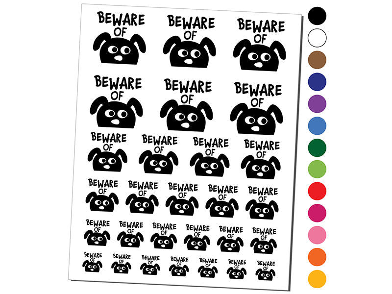Beware of Dog Funny Doodle Temporary Tattoo Water Resistant Fake Body ...