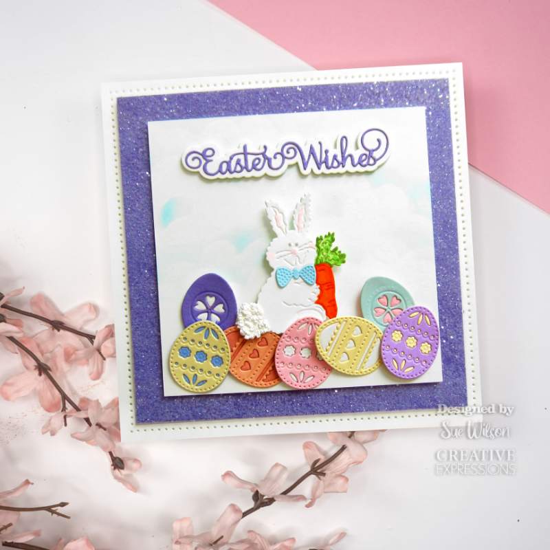 Creative Expressions Sue Wilson Mini Shadowed Sentiments Easter Wishes ...