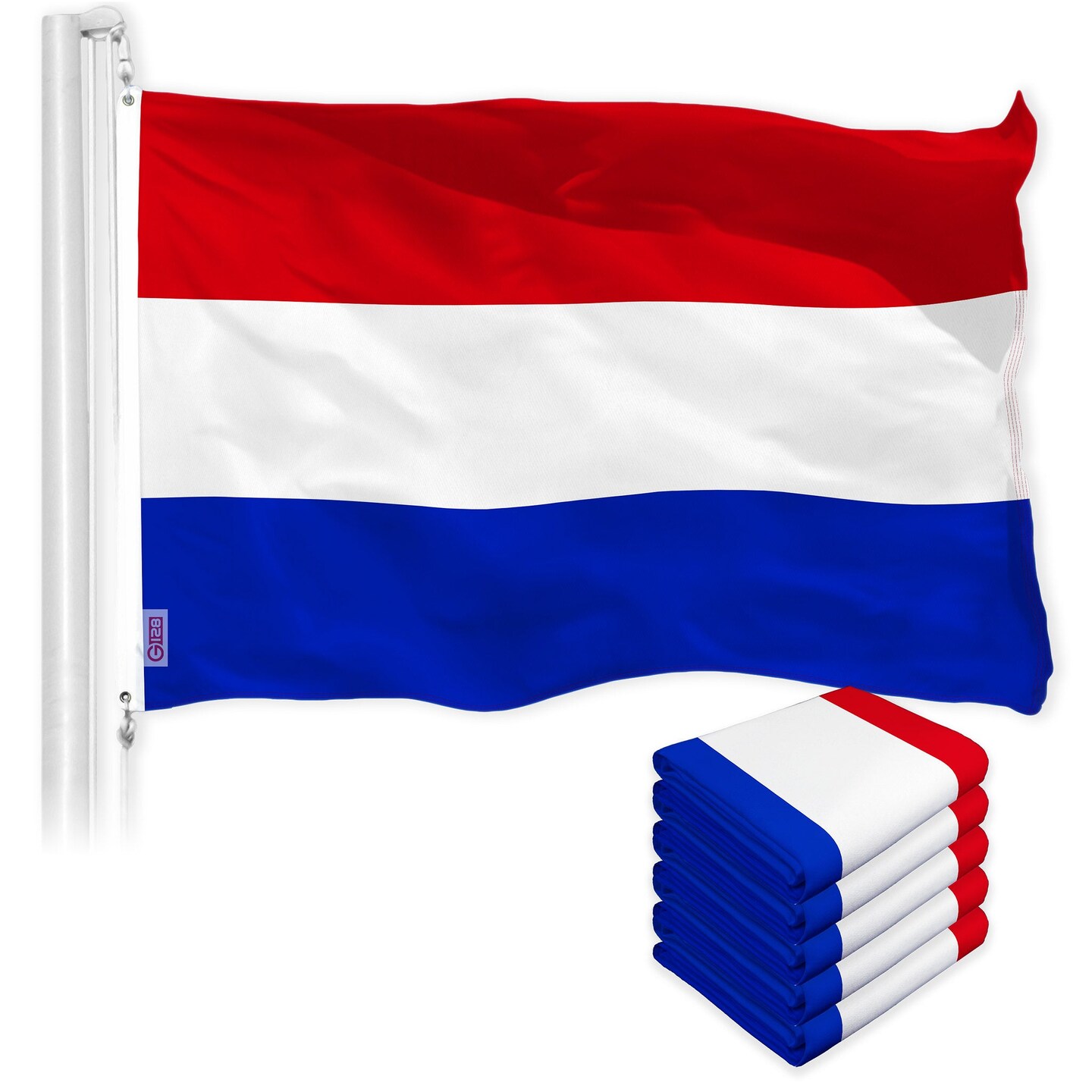 Netherlands Dutch Flag 3x5 Ft 5-Pack 150D Printed Polyester By G128 ...