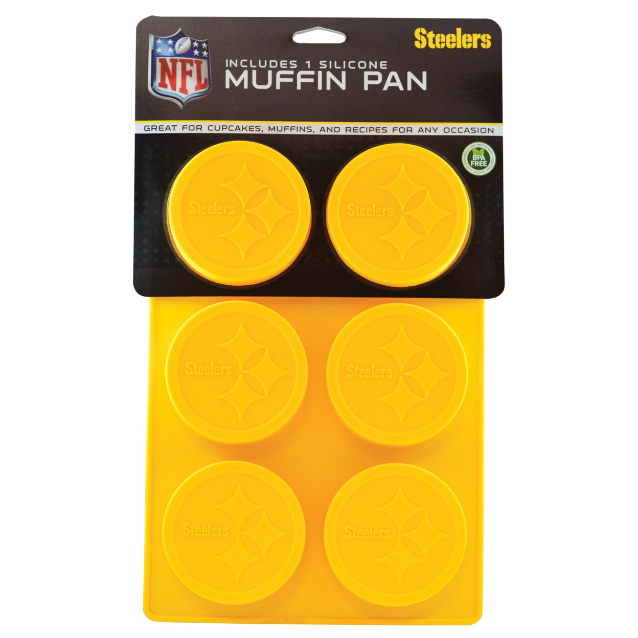 FANPAN MasterPieces s Team Silicone Muffin Pan - NFL Pittsburgh ...