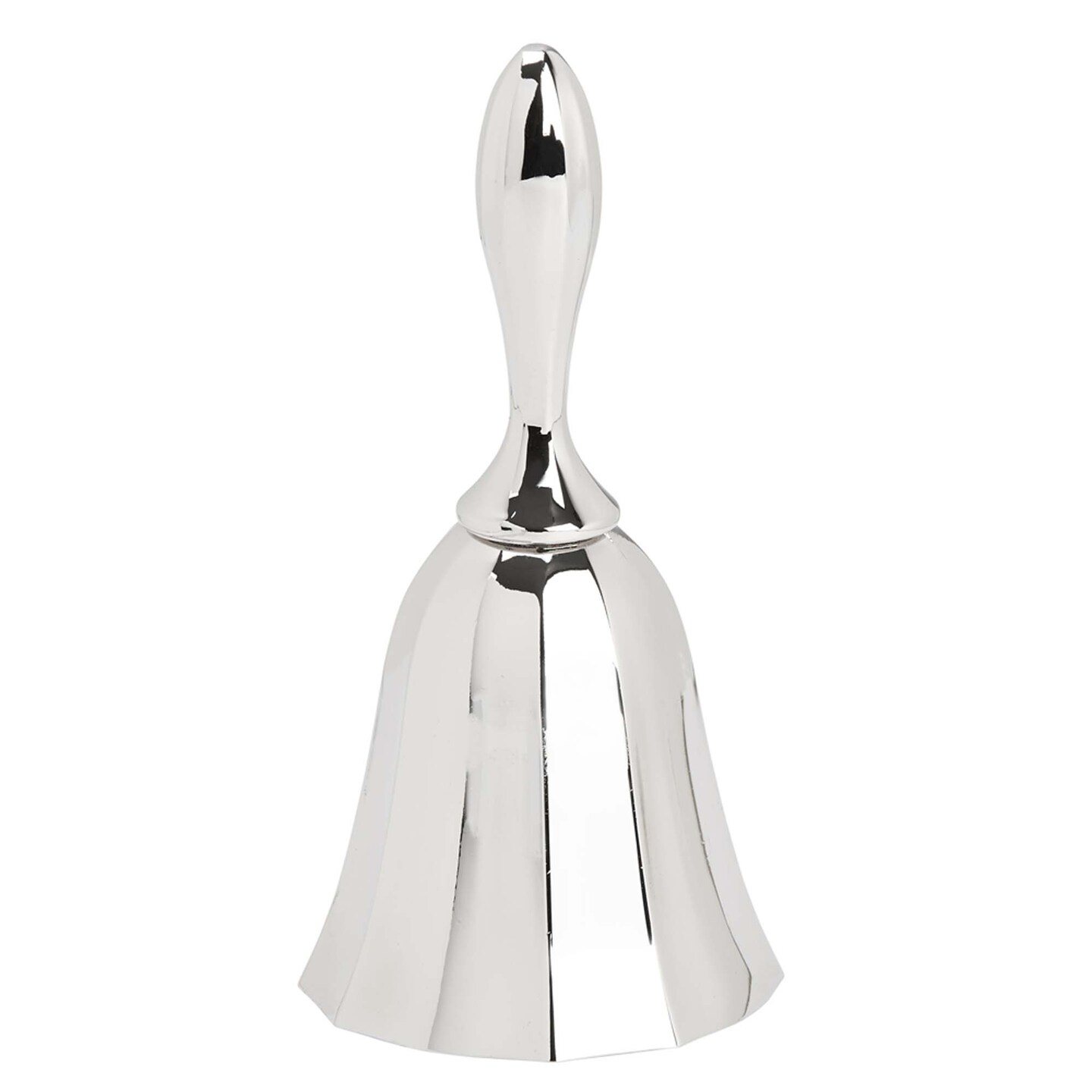 Contemporary Home Living 4” Classic Silver Fluted Bell | Michaels