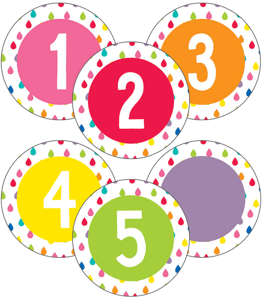 Schoolgirl Style Hello Sunshine 35 Number Bulletin Board Cutouts ...