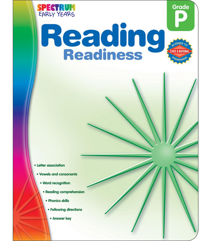 Spectrum Reading Readiness Preschool Workbook, Ages 4 to 5, Preschool ...