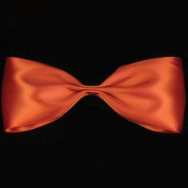 The Ribbon People Orange Double Face Craft Ribbon 0.25" x 108 Yards ...
