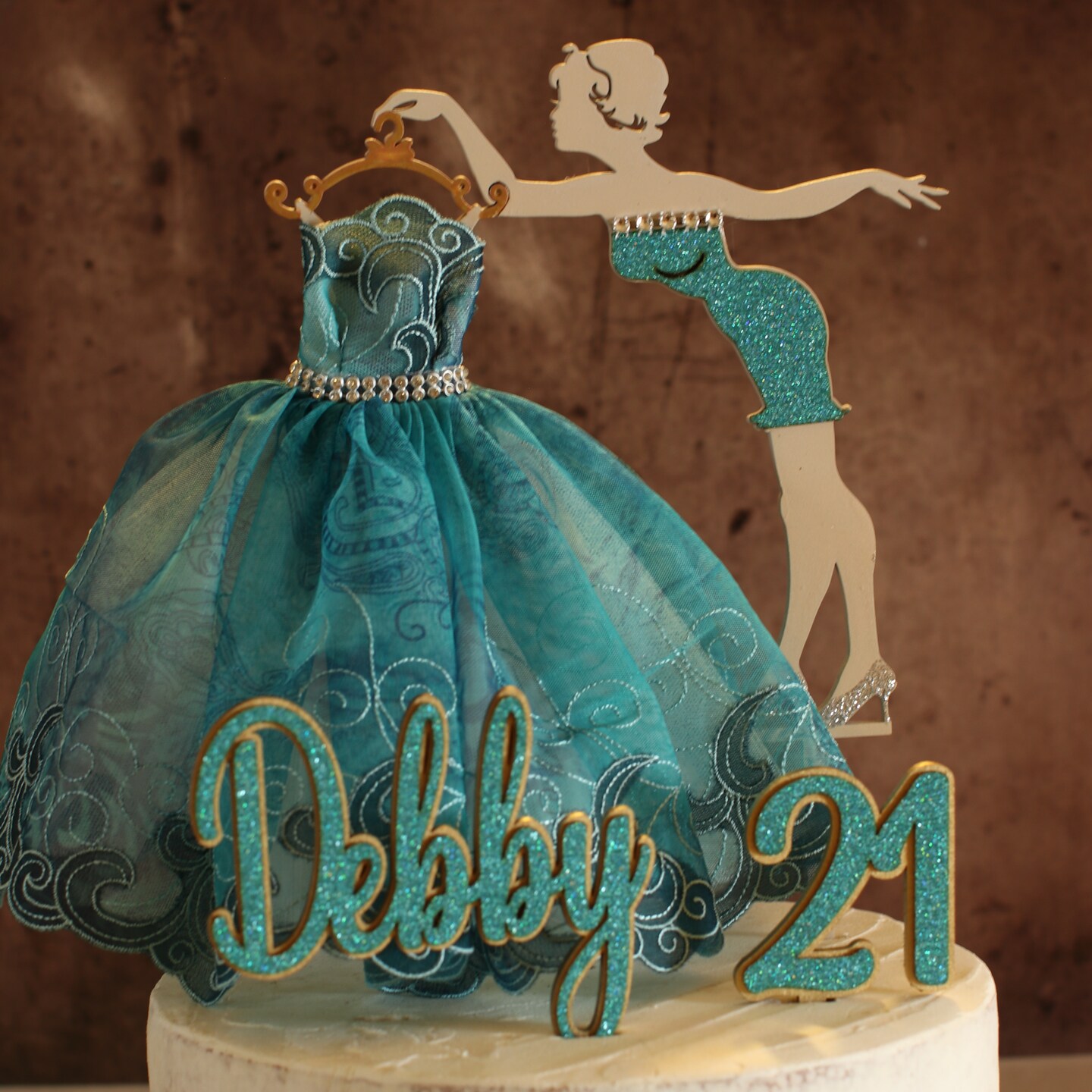 Birthday Girl Wood Cake Topper, With Personalized Name And Age. Perfect ...