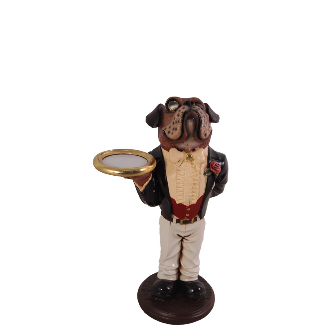 Small Bulldog Boxer Butler Statue | Michaels