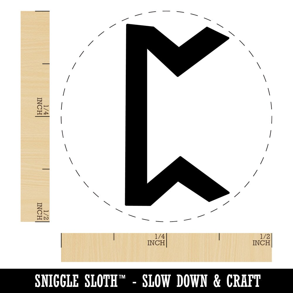 Norse Viking Dwarven Rune Letter P Self-Inking Rubber Stamp Ink Stamper ...