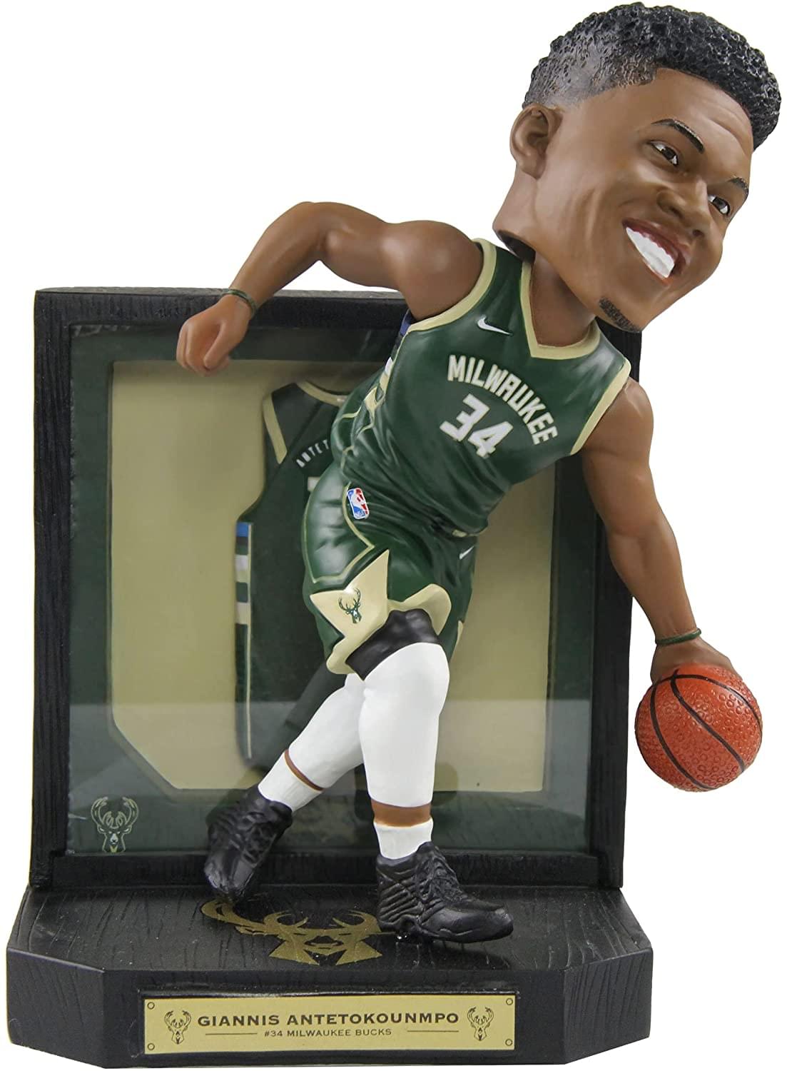 Milwaukee Bucks Antetokounmpo #34 Framed Showcase NBA Bobblehead | Michaels