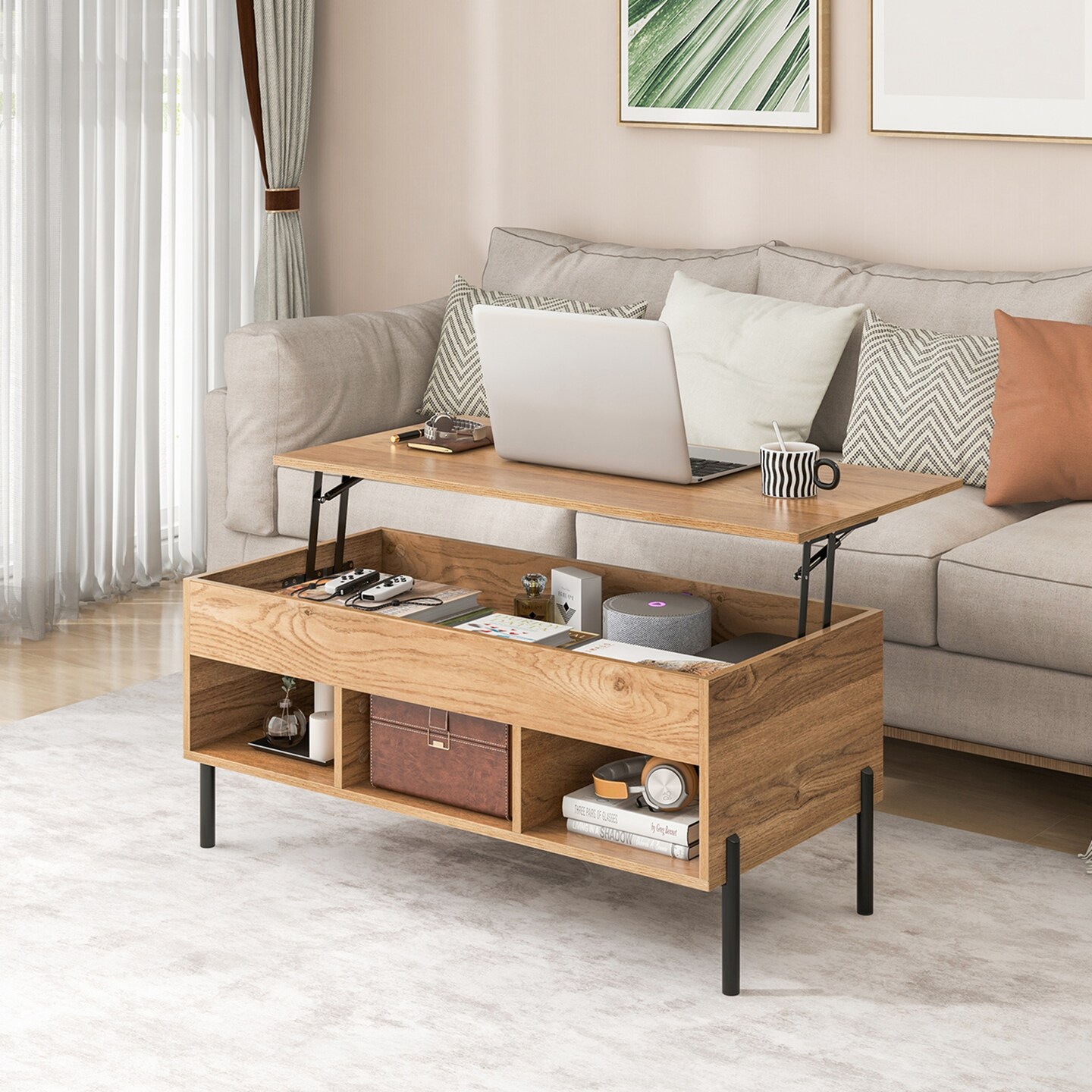 Costway lift top coffee table store