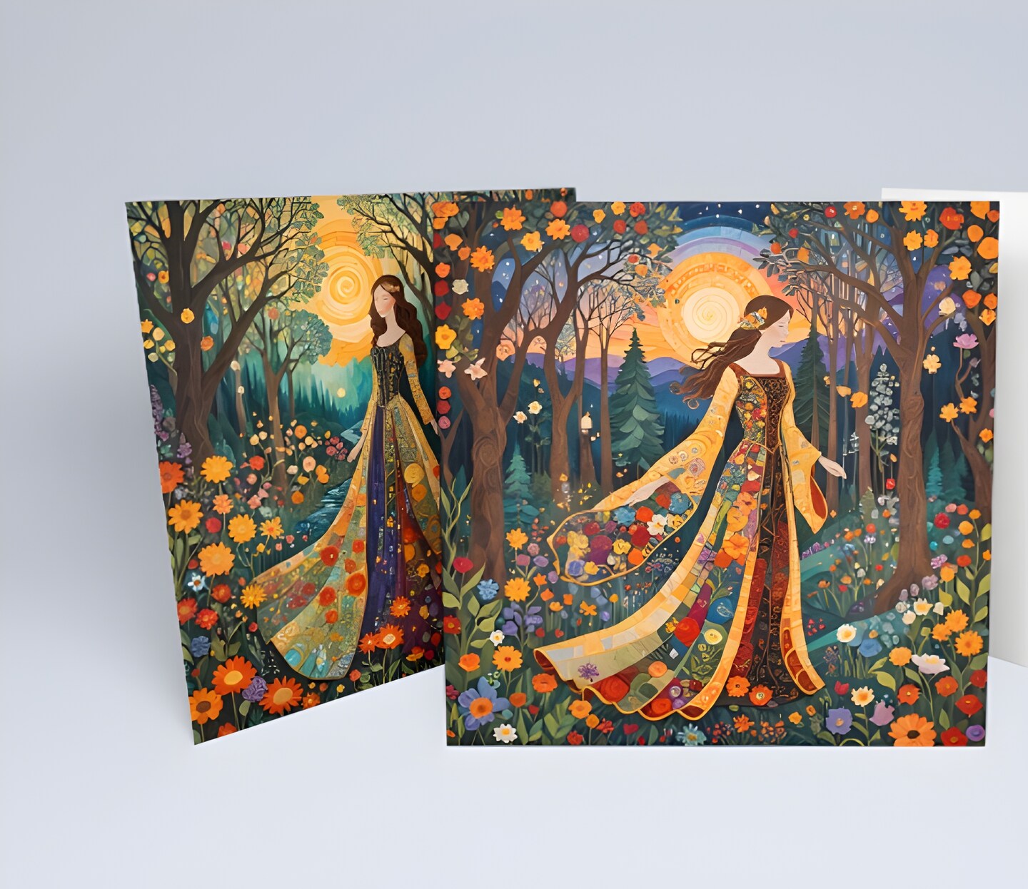 Matched Set of 3 Gift Cards, Birthday Greeting Cards, Invitation Cards ...