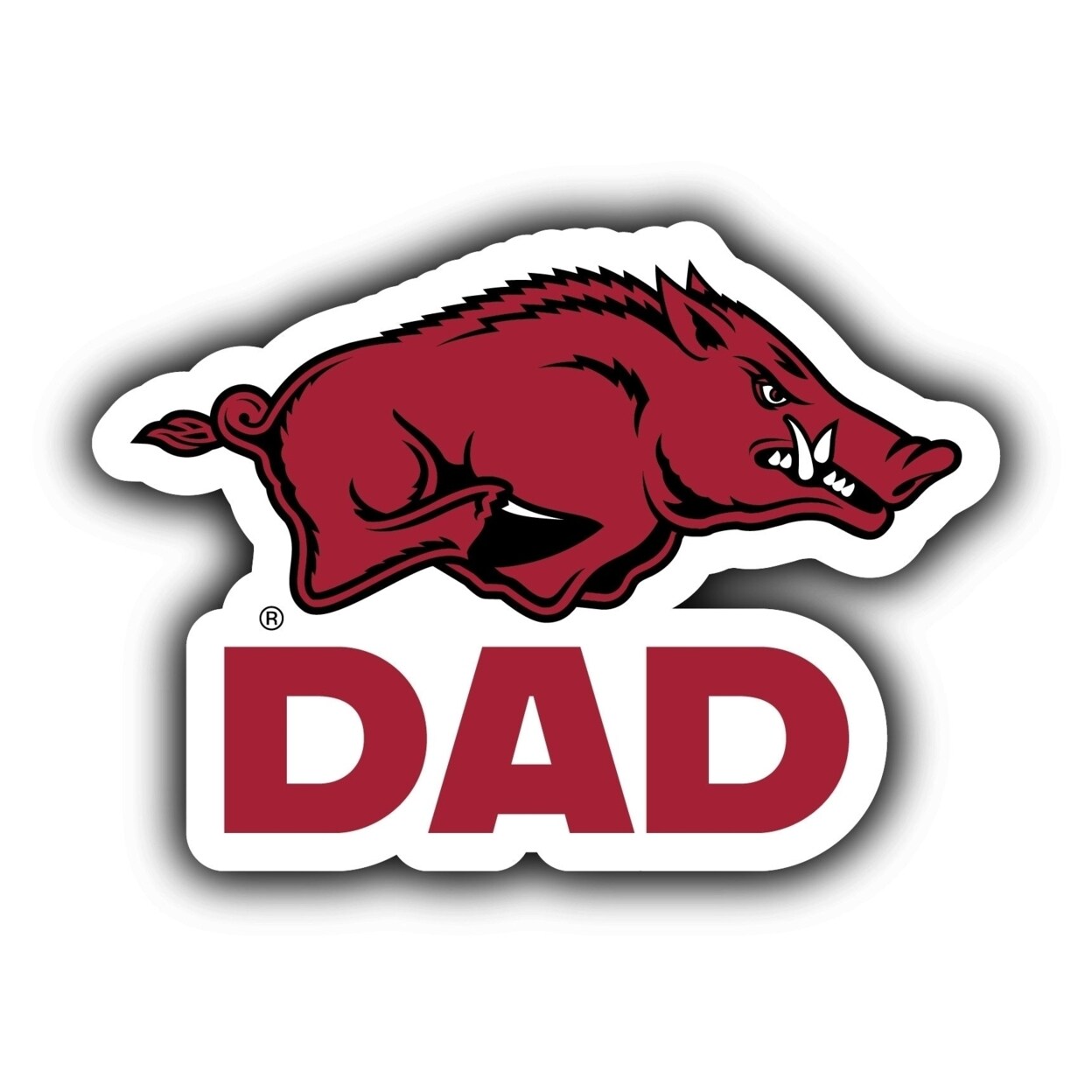 R and R Imports Arkansas Razorbacks 4-Inch Proud Dad Die Cut Decal ...