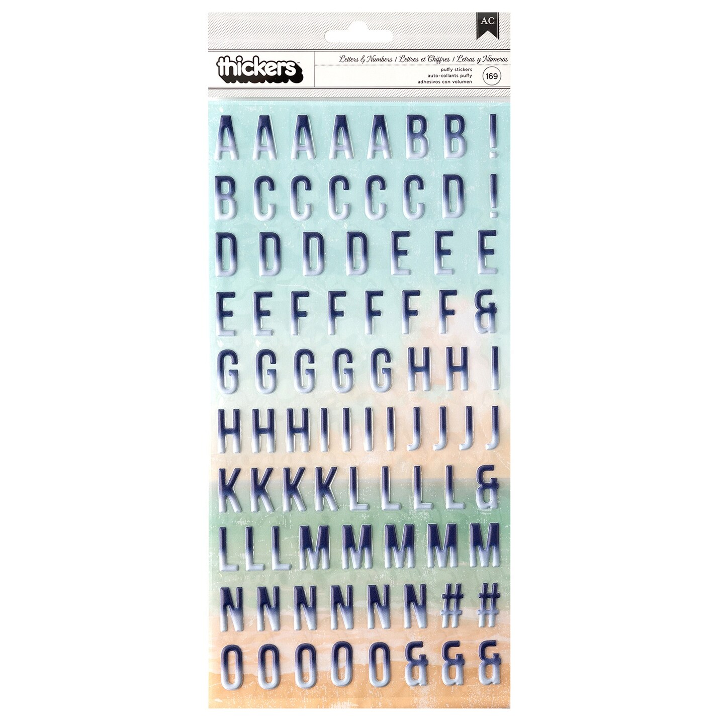 Heidi Swapp Set Sail Thickers Stickers 169/Pkg-Alphabet | Michaels