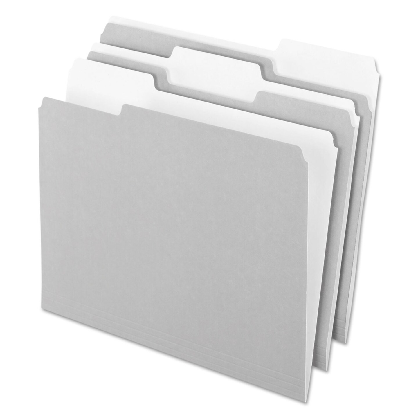 Pendaflex Interior File Folders 1/3-Cut Tabs Letter Size Gray 100/Box ...