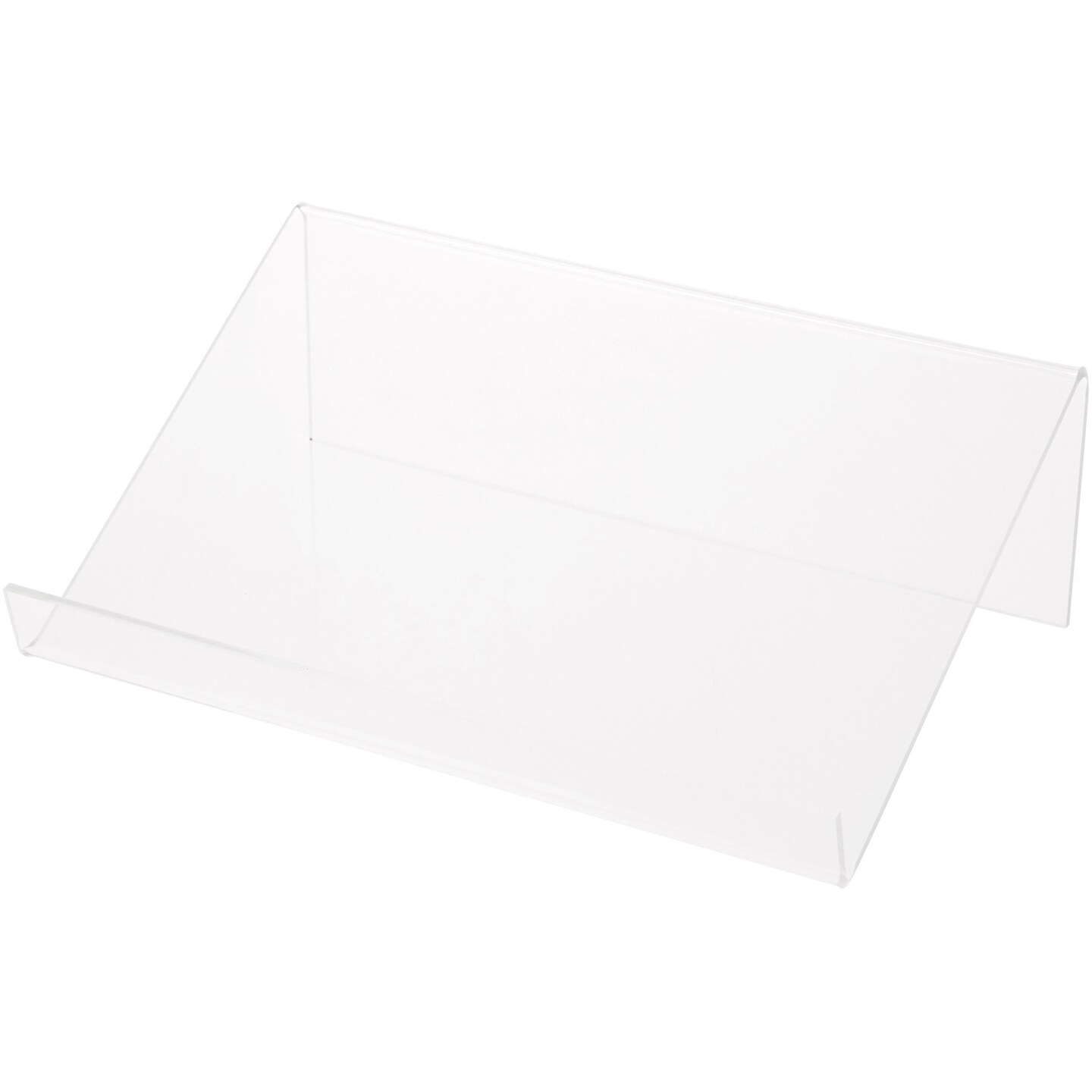 Plymor Clear Acrylic Slightly Elevated Book Display Stand with 1" Ledge ...