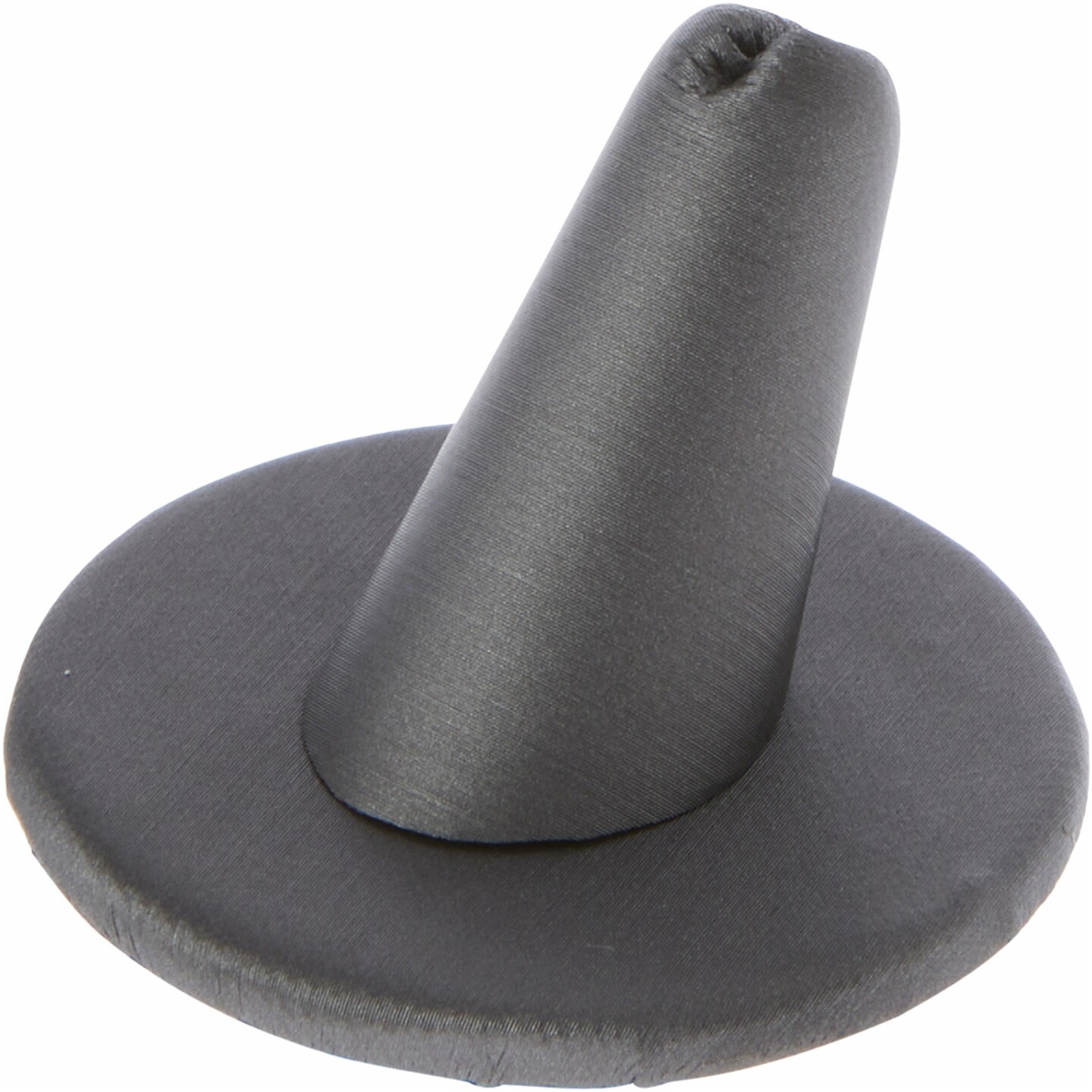 Plymor Gray Faux Leather Ring Finger Display, Single on Round Base, 2 ...