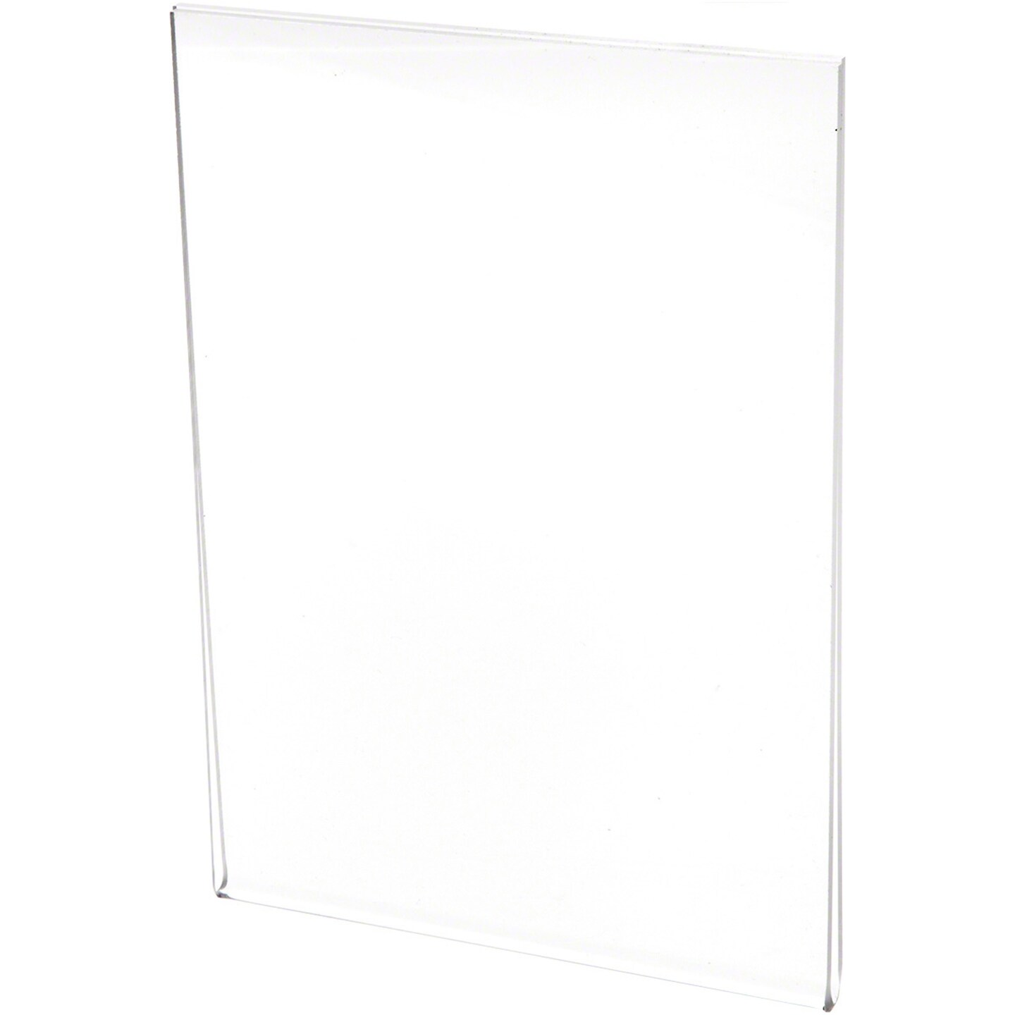 Plymor Clear Acrylic Folder-Style Sign Display Holder / Protector, 5" W ...