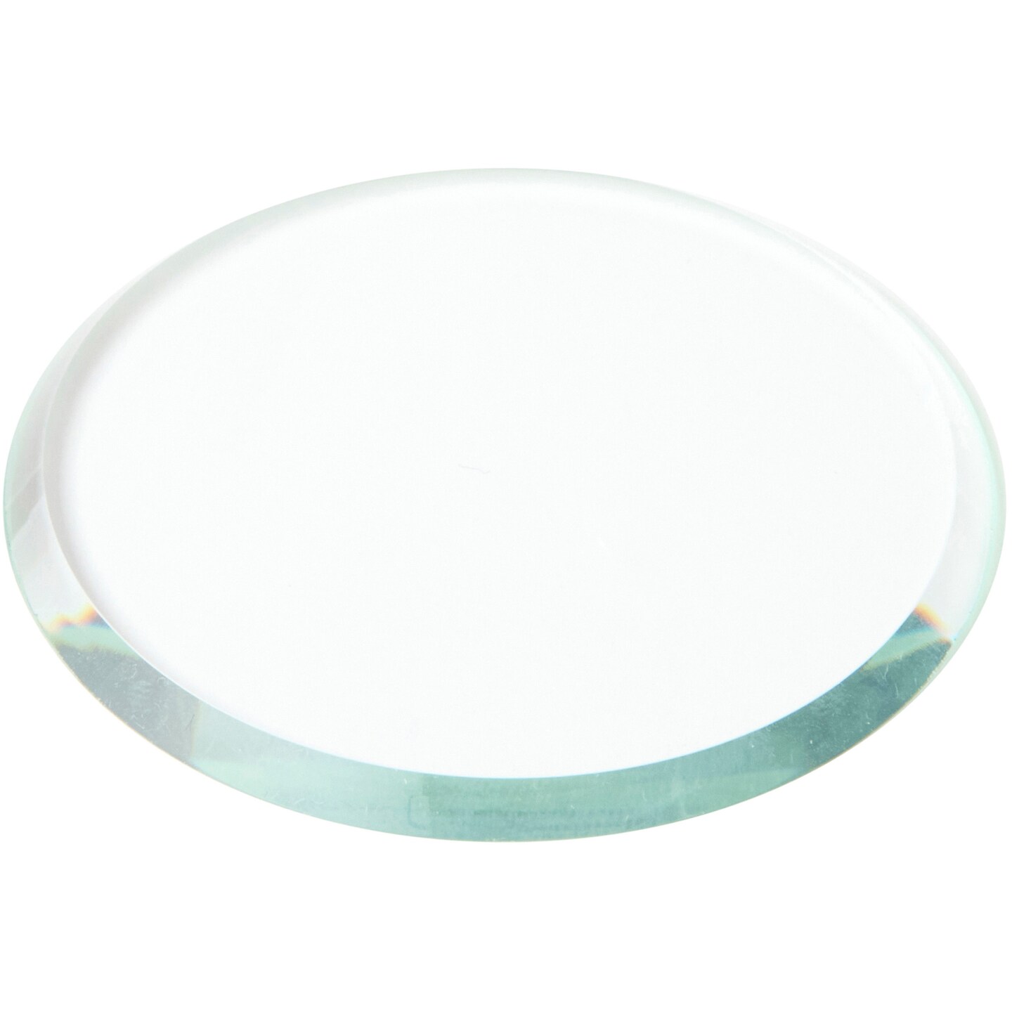 Plymor 2" Round, 3mm Thick Beveled Clear Glass Circle | Michaels